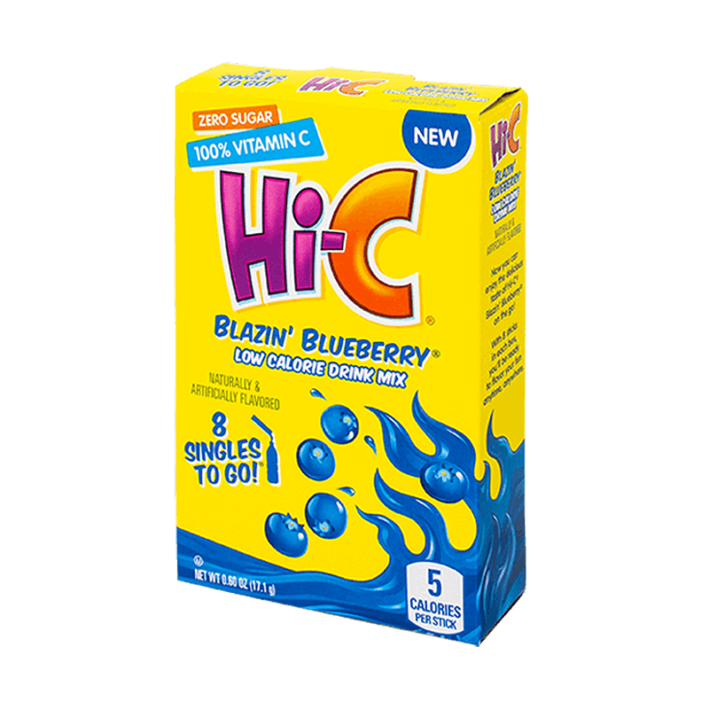HI-C Drink Mix Sachet Blazxin Blueberry Flavour - Sweet Traditions ...