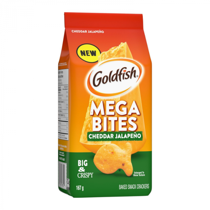 Goldfish Mega Bites Cheddar Jalapeno Cheese Crackers - Sweet Traditions ...
